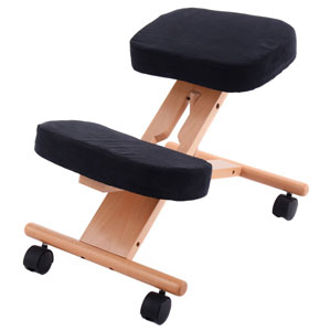 Giantex-Ergonomic-Kneeling-Chair-Wooden-Adjustable-Mobile-Padded-Seat ...